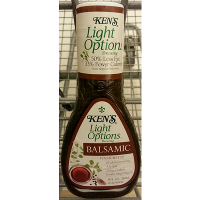 Calories in Lite Balsamic Vinaigrette, Dressing from Ken's Steak House