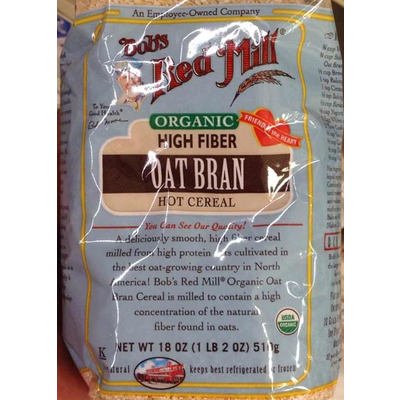 Calories in Oat bran, cooked - 1 cup from USDA