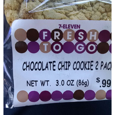 Calories in Chocolate Chip Cookie - 1 medium (3" diameter) from Nutritionix