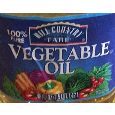 Calories in Pure Vegetable Oil from Clover Valley