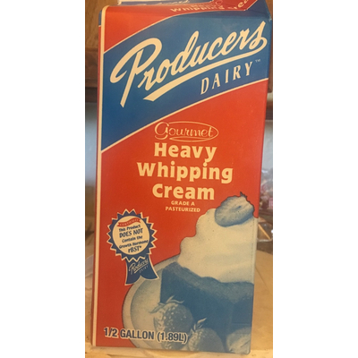 Calories in Heavy Whipping Cream from Food Lion